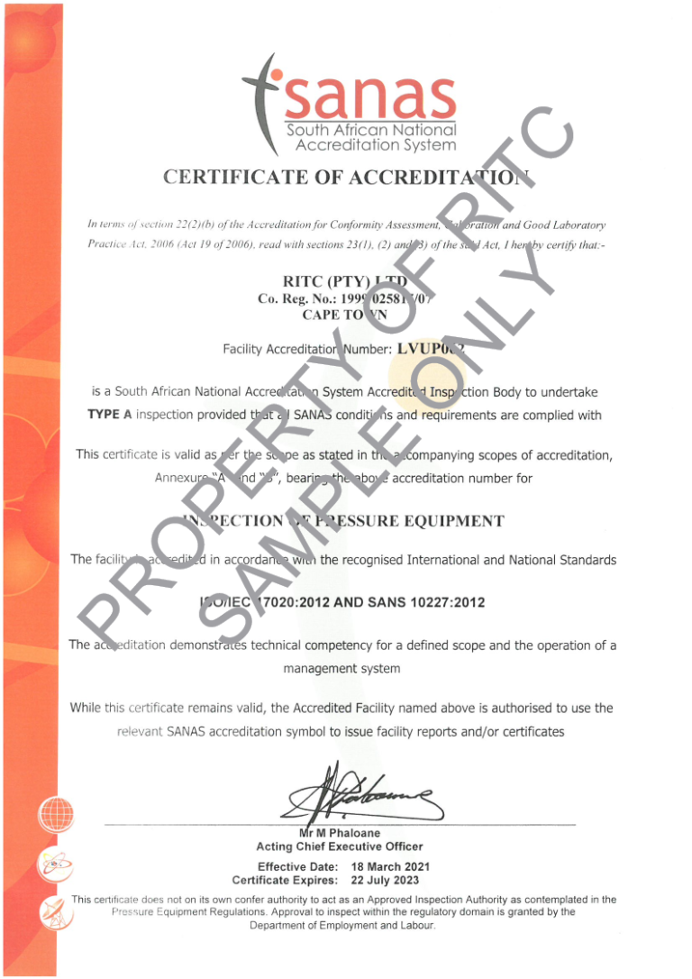 RITC Pty Ltd – Wide and diversified range of Third-Party Inspection and ...